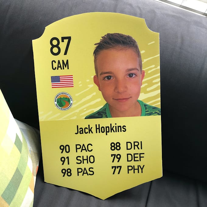 Create print and ship you fifa rating cards by Mattspenceruk | Fiverr