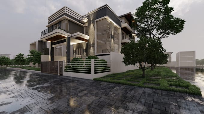 Provide architectural rendering and 3d modeling by Pavithran198 | Fiverr