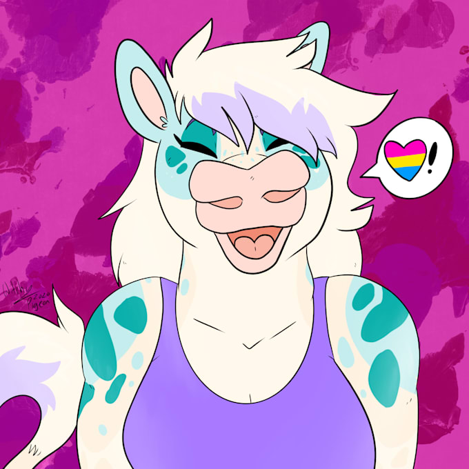 Make a furry icon for you by Witchypigeon | Fiverr