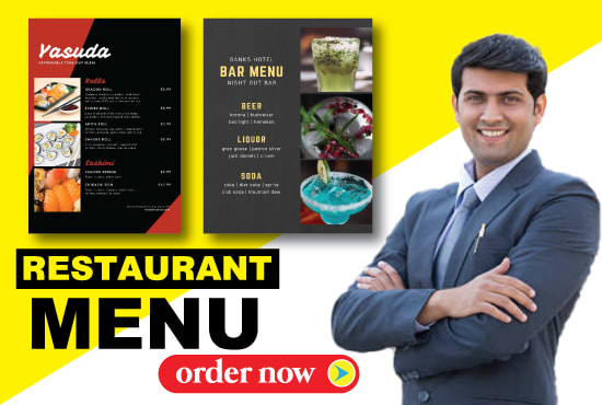 Design eye catching menu, restaurant menu, food menu design, menu board ...