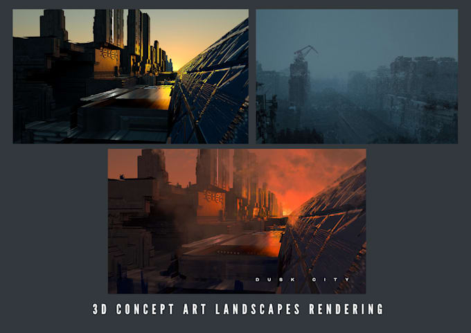 Design a 3d concept art scene for games by Albertomugnai | Fiverr