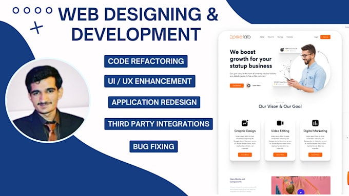 Reskin Redesign Customize And Debug Website In React Html Css Js Bs