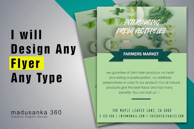 Design a one page full color flyer by Madusanka360 | Fiverr