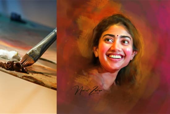 Draw digital painting portrait of your photos by Sketchdesignr | Fiverr