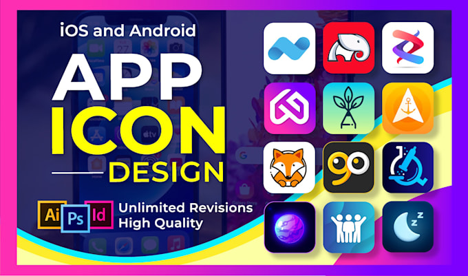 Design modern app logo and android ios app icon by Dinu929 | Fiverr