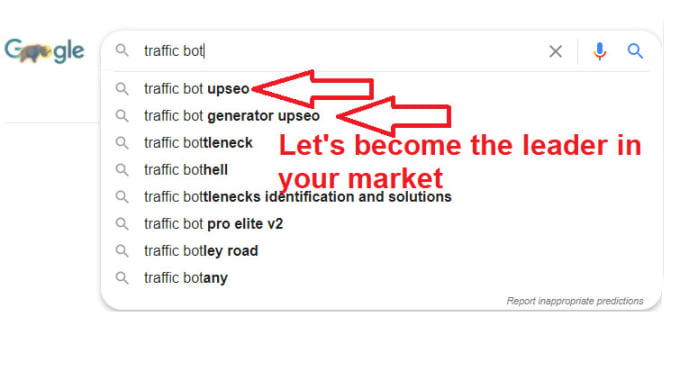 Make a suggestion for your brand on google search box by Bobthan | Fiverr