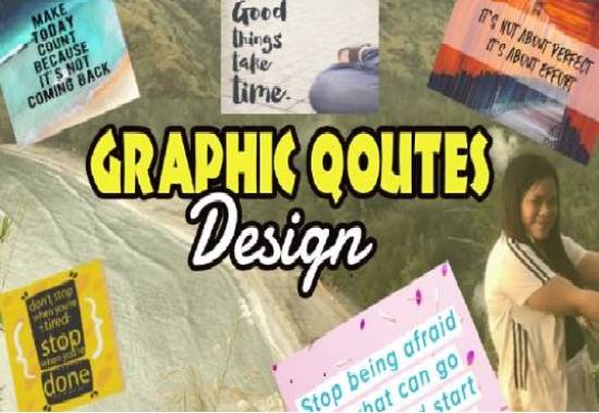 Create you an unique and eye catching motivational qoutes by Marielriel ...