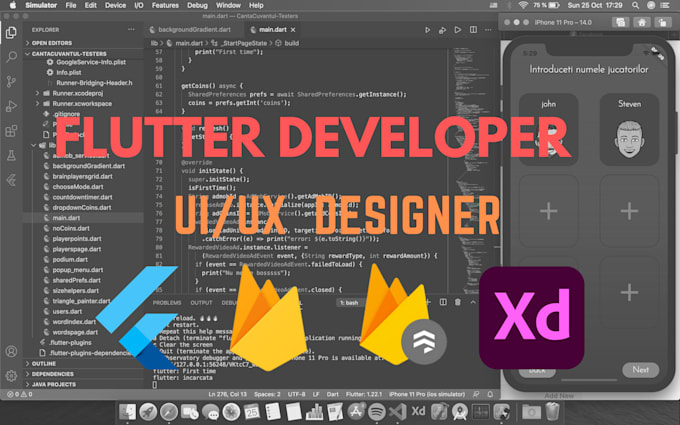 Develop high quality mobile apps with flutter by Iulianalexandru | Fiverr