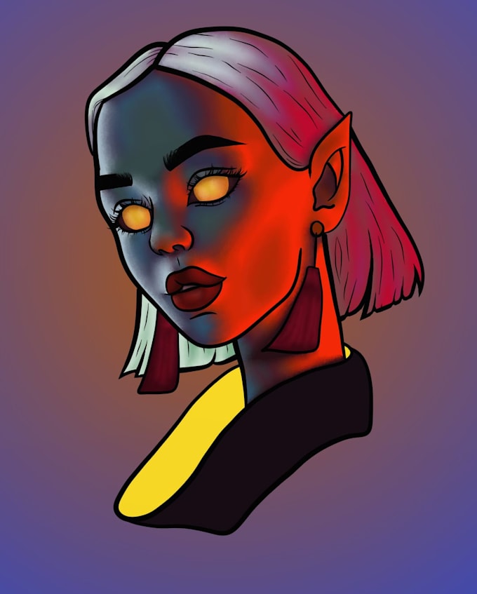 Draw a cartoon style portrait by Korrissadenny | Fiverr