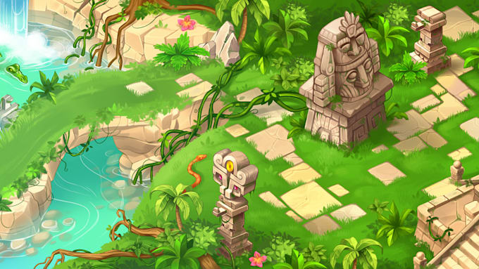 Draw background and location design by Chaloupe | Fiverr