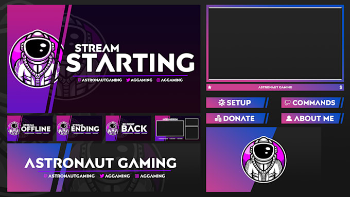 Make an amazing twitch or mixer stream overlay by Levibruyn | Fiverr