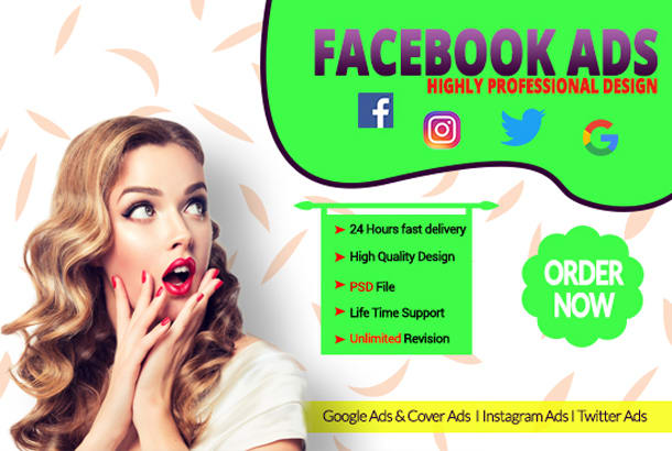 Design eye catching facebook and instagram ads by Ak_asif59 | Fiverr