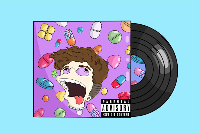 Hand draw a cartoon album cover for you by Natancomics | Fiverr