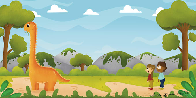 Draw cute kawaii doodles and childrens book illustration by Ruby_rubz ...