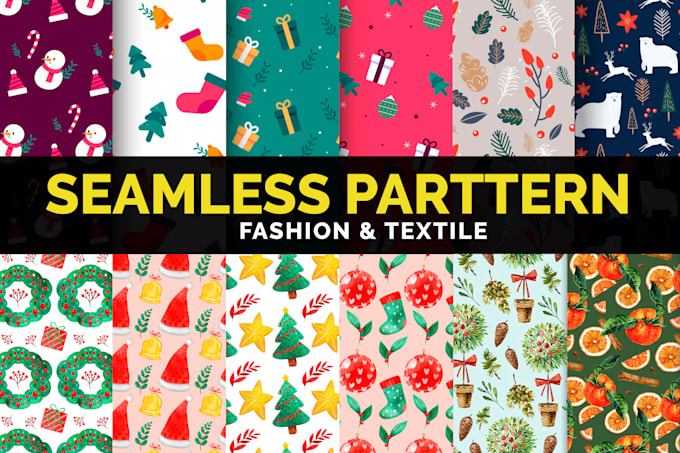 Design textile, fabric seamless print repeat pattern by Sherrydesigns09 ...