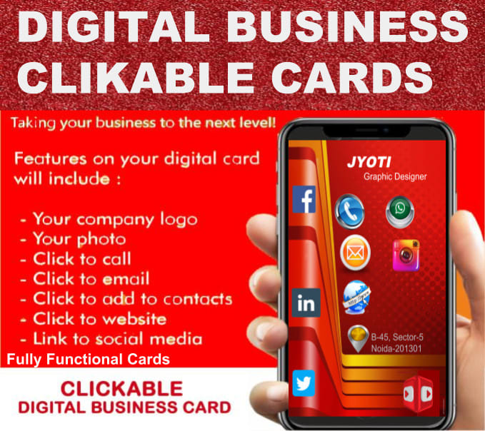 Create wold class 3d clickable digital business cards by Jyotirani741 ...