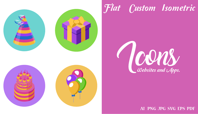 Design custom vector icons by Almastudios | Fiverr