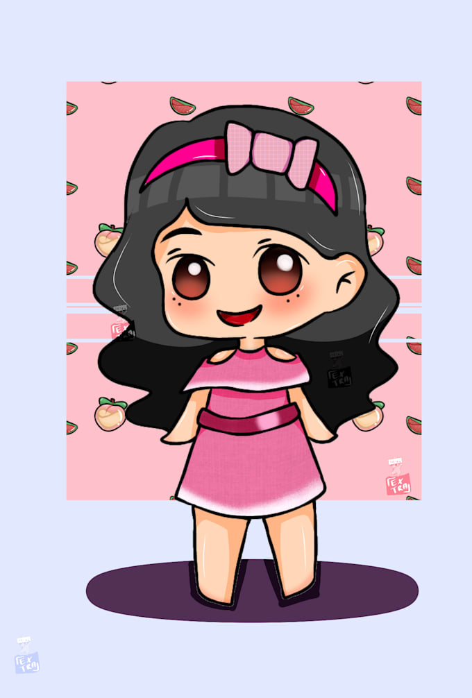 Turn you into a chibi or any kawaii character by Violetdesultory | Fiverr