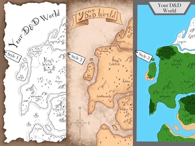 Draw your dnd and fanasy map by Maud_t | Fiverr