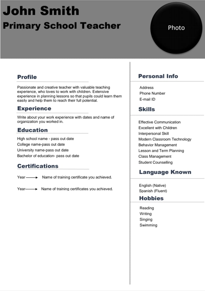 Design creative and beautiful cv and resume for you by Pr_gh_osh | Fiverr
