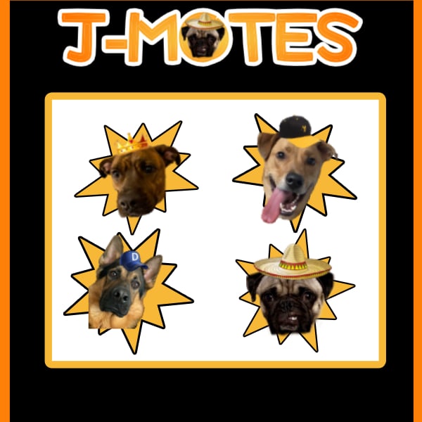 Make you three emotes of your adorable pets by Janielongoria | Fiverr