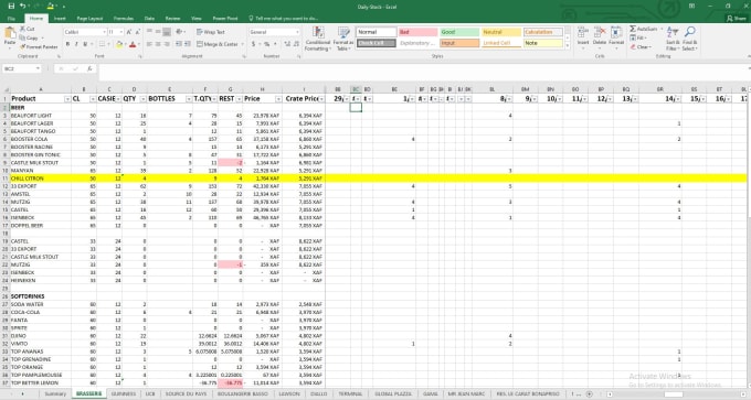 Create stunning excel spreadsheet by Jamalhunzai1 | Fiverr