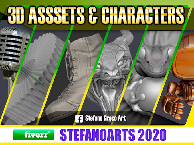 Create any complex 3d asset model by Stefanoarts | Fiverr
