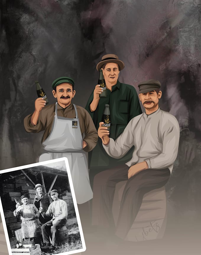 Redraw and recolor your photo into a amazing cartoon by Ubetz_art | Fiverr