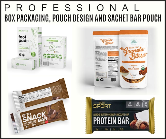 Box packaging, pouch design and sachet bar packaging by Rupkotha_ind ...