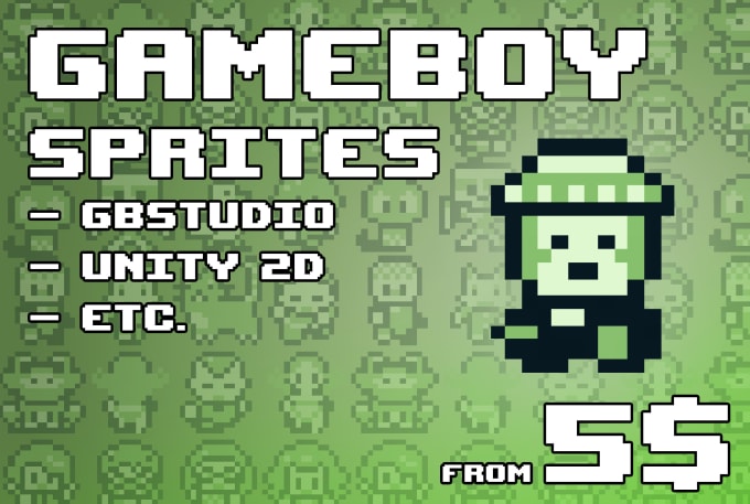 Design gameboy style sprites and pixel art for gb studio by Pollorenz ...