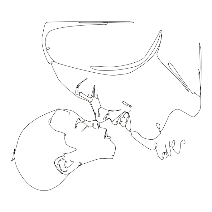 Draw a beautiful moment with continuous line art in 24 hours by ...