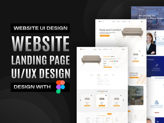 Website ui design, website mockup, website design with figma by Khasee ...