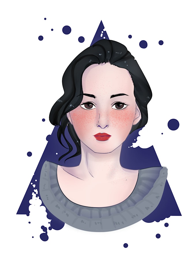 Draw portraits in an anime influenced style by Hakucho | Fiverr