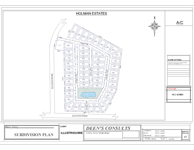 Prepare real estate plot subdivision plan, land allocation analysis by ...