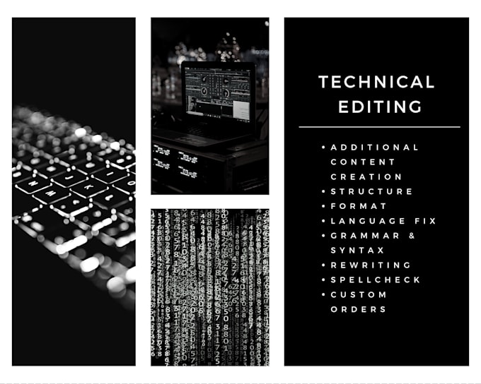 Do technical writing and editing by Moraxia | Fiverr