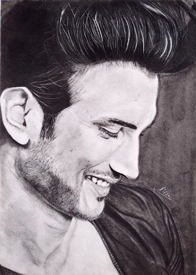 Draw a detailed pencil sketch for you by Kv_arts | Fiverr