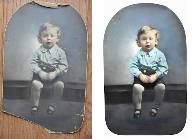 Restore color and retouch faded, damaged photographs by Charlottedamus ...