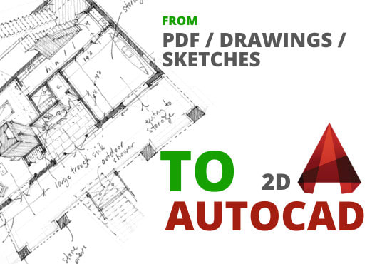 Redraw floor plan from pdf drawings and hand drawn scratches to autocad by Sajjadumar | Fiverr