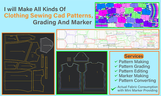Make all kinds of clothing, sewing patterns, and grading by Pattern_con ...