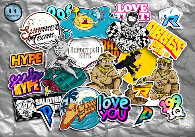 Design high quality sticker, badge, label, and patch by Muneaterstudio ...