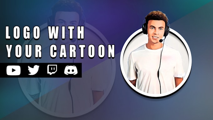 Modern gaming cartoon logo design by Lewisphotoedits | Fiverr