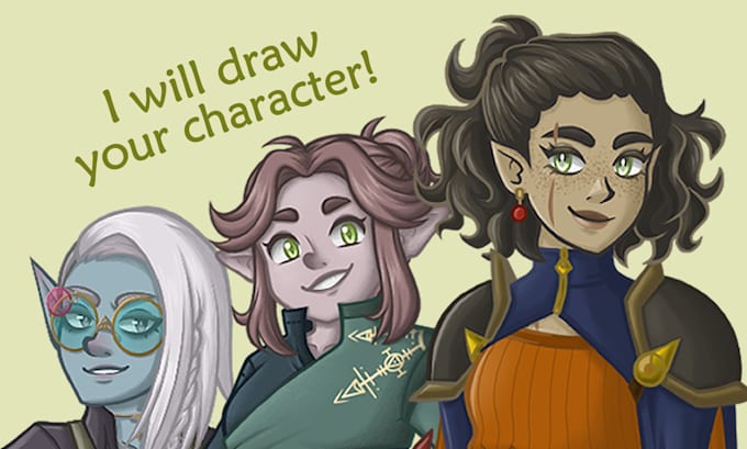 Draw your dnd character or oc by Ltsoso | Fiverr