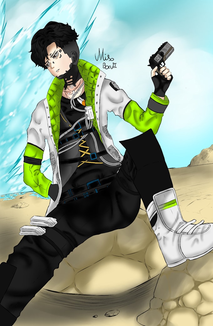 Draw a manga or game char ,webtoon fanart or original character by ...