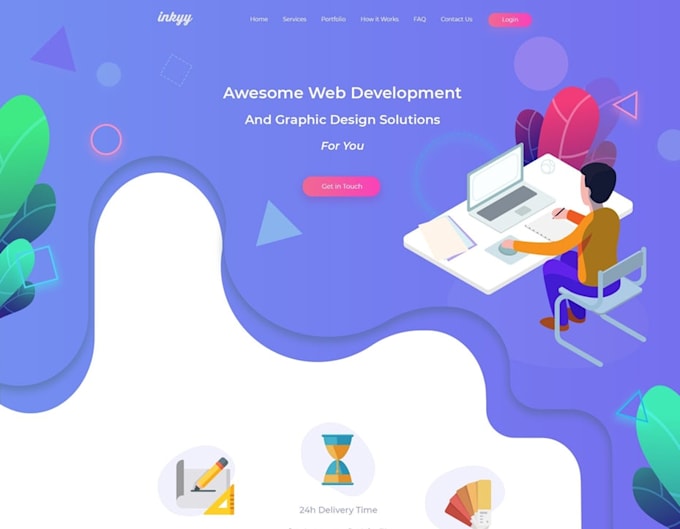 Design xd template, xd mockup or xd web template by Gamadev | Fiverr