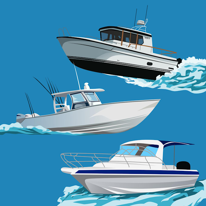 Draw a car, motorcycle, boat or vehicle to vector illustration by ...