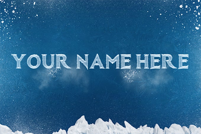 Write your name in a frozen style by Misscaramel | Fiverr