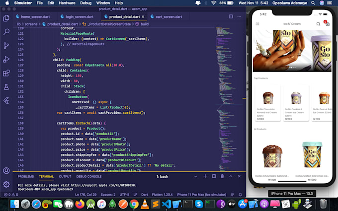 Develop android and ios app using flutter by Opcodeveloper | Fiverr