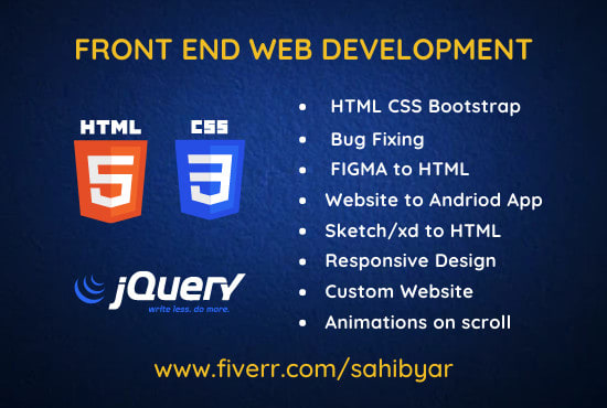 Do Custom Css Html Javascript And Bootstrap By Sahibyar Fiverr 8398