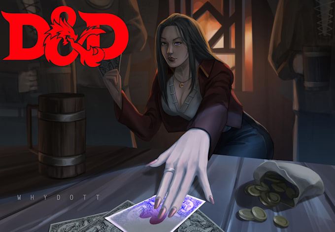 Draw characters illustration of dnd, game, fantasy by Whydott | Fiverr