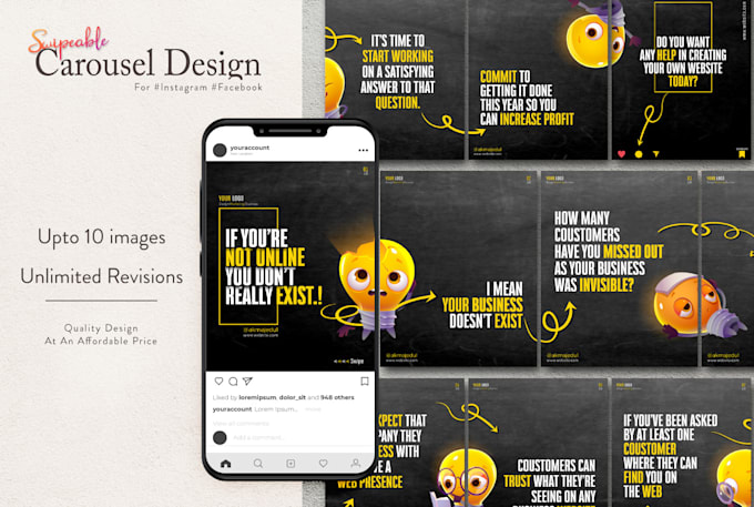 Design attractive seamless carousel for social media by Ak_majedul | Fiverr